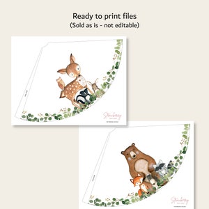 PRINTABLE Party Hats Woodland Animals Forest Party Woodland - Etsy
