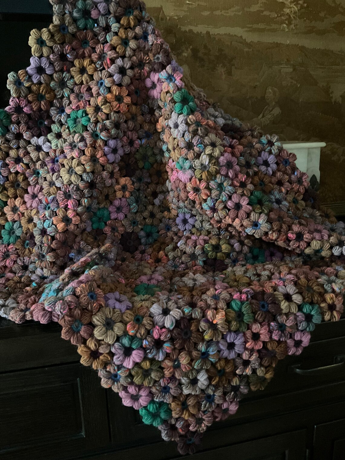 Handmade Crochet Floral Afghan Crochet Floral Blanket - Etsy