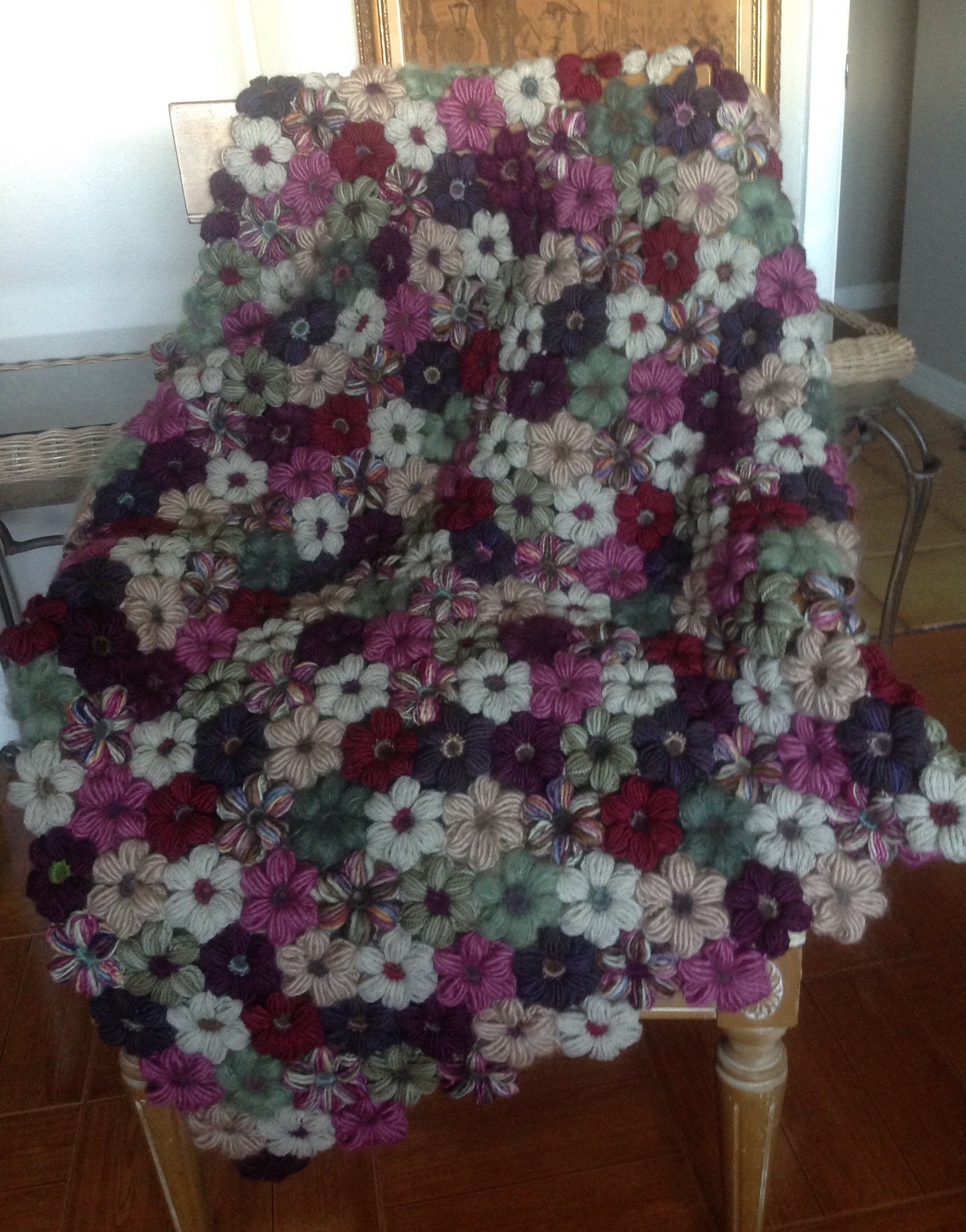 Handmade Crochet Floral Afghan Crochet Floral Blanket - Etsy