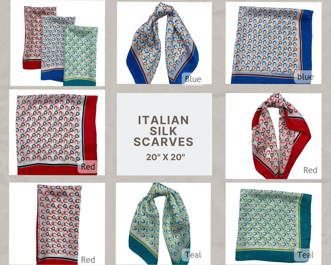 Equestrian Themed Silk Scarves - Etsy