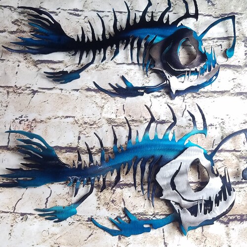 Angler Fish Skeleton Deep Sea Creature of the Dark Ocean | Etsy