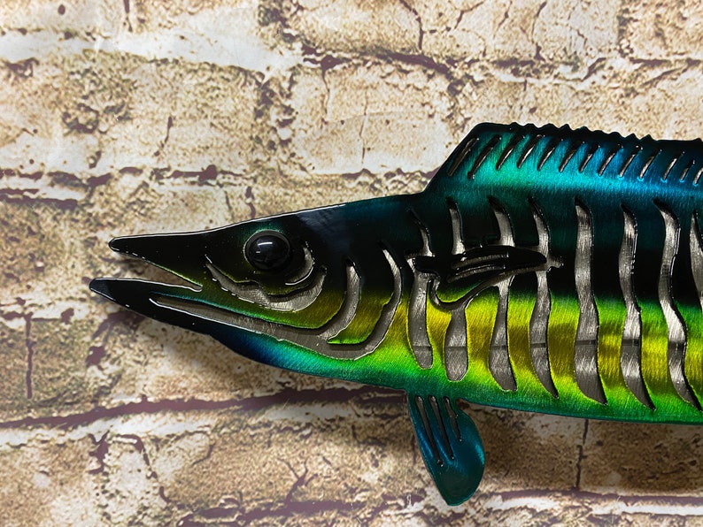 Wahoo Fish Metal Wall Art, Trophy Fishing, Deep Sea Fishing, Sports ...
