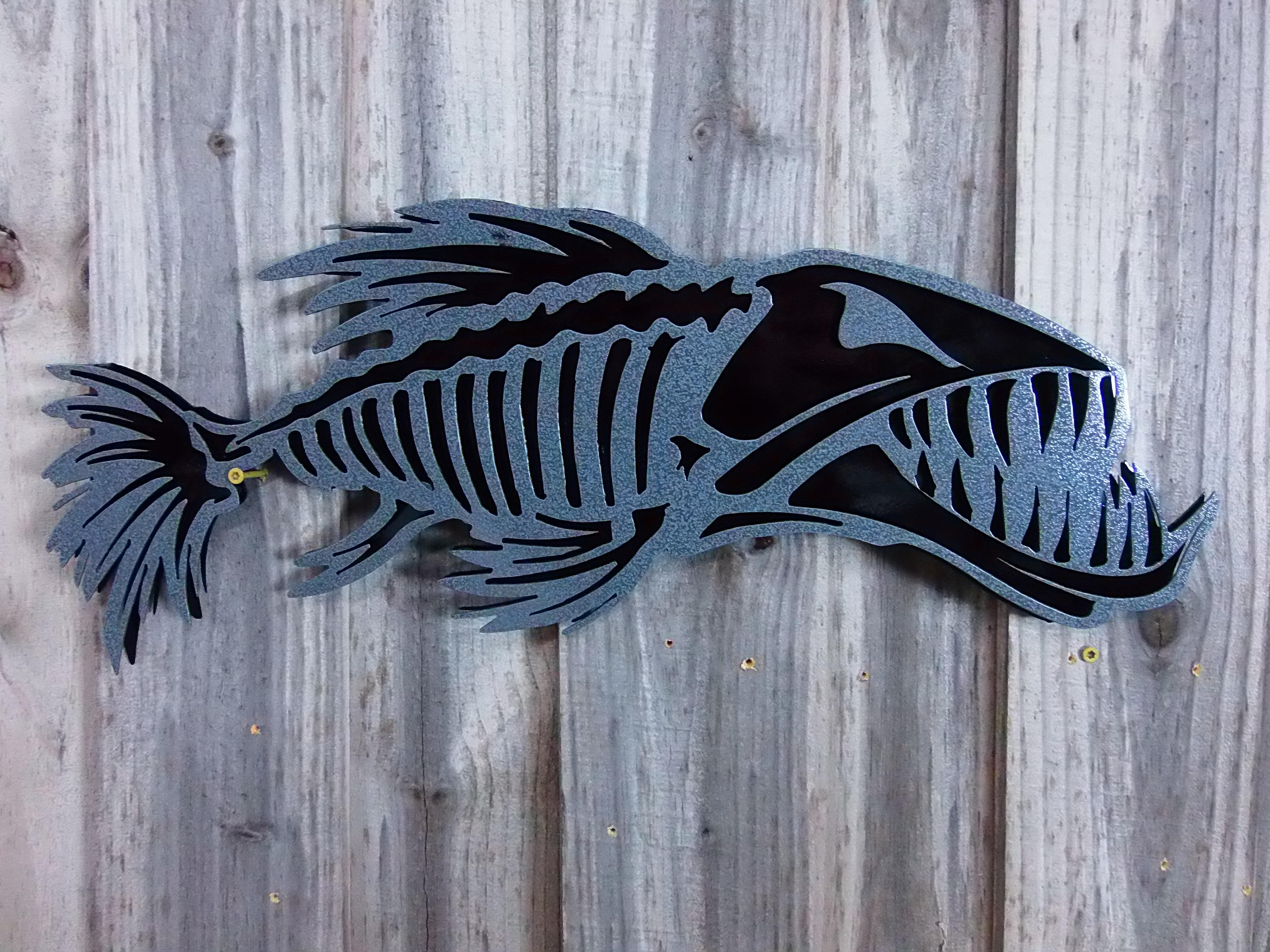 Barracuda Bone Fish Metal Wall Art - Etsy