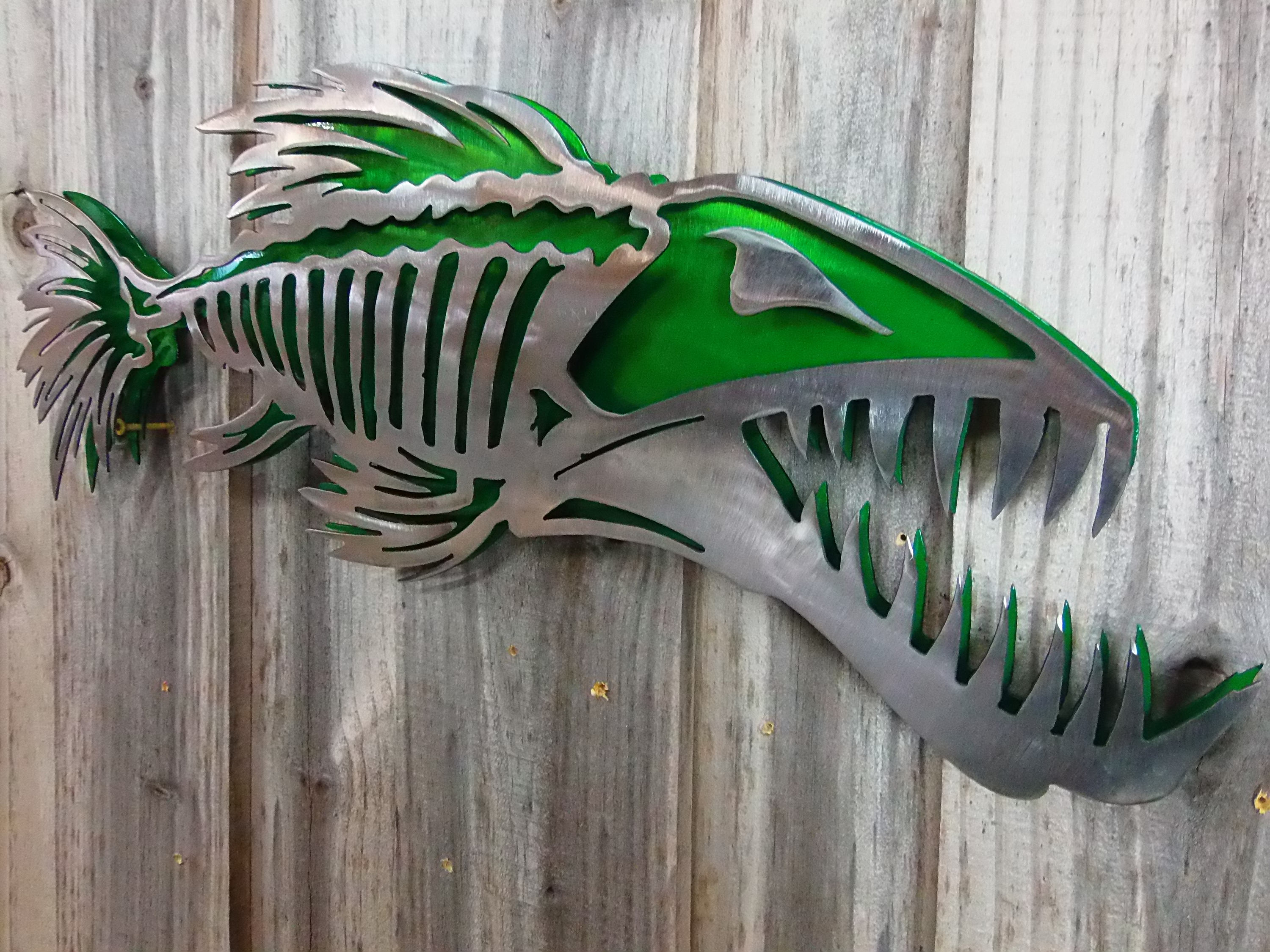 Barracuda Bone Fish Metal Wall Art - Etsy