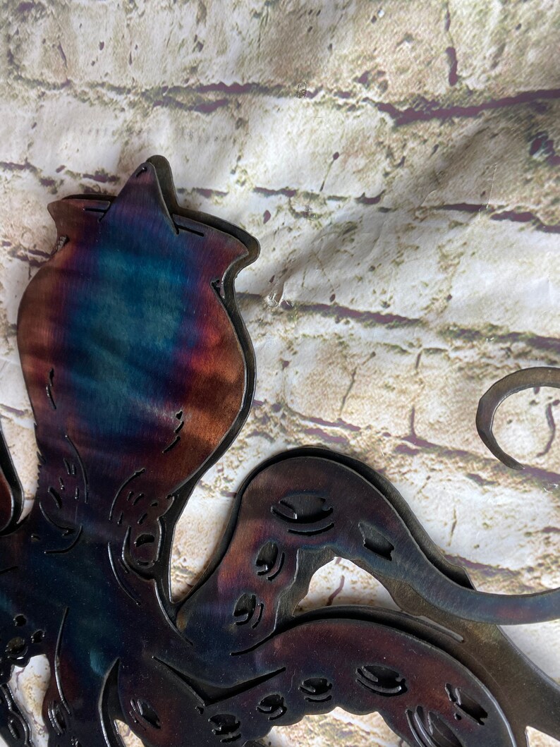 Kraken Metal Wall Art Reales the Kraken Pirates of the | Etsy