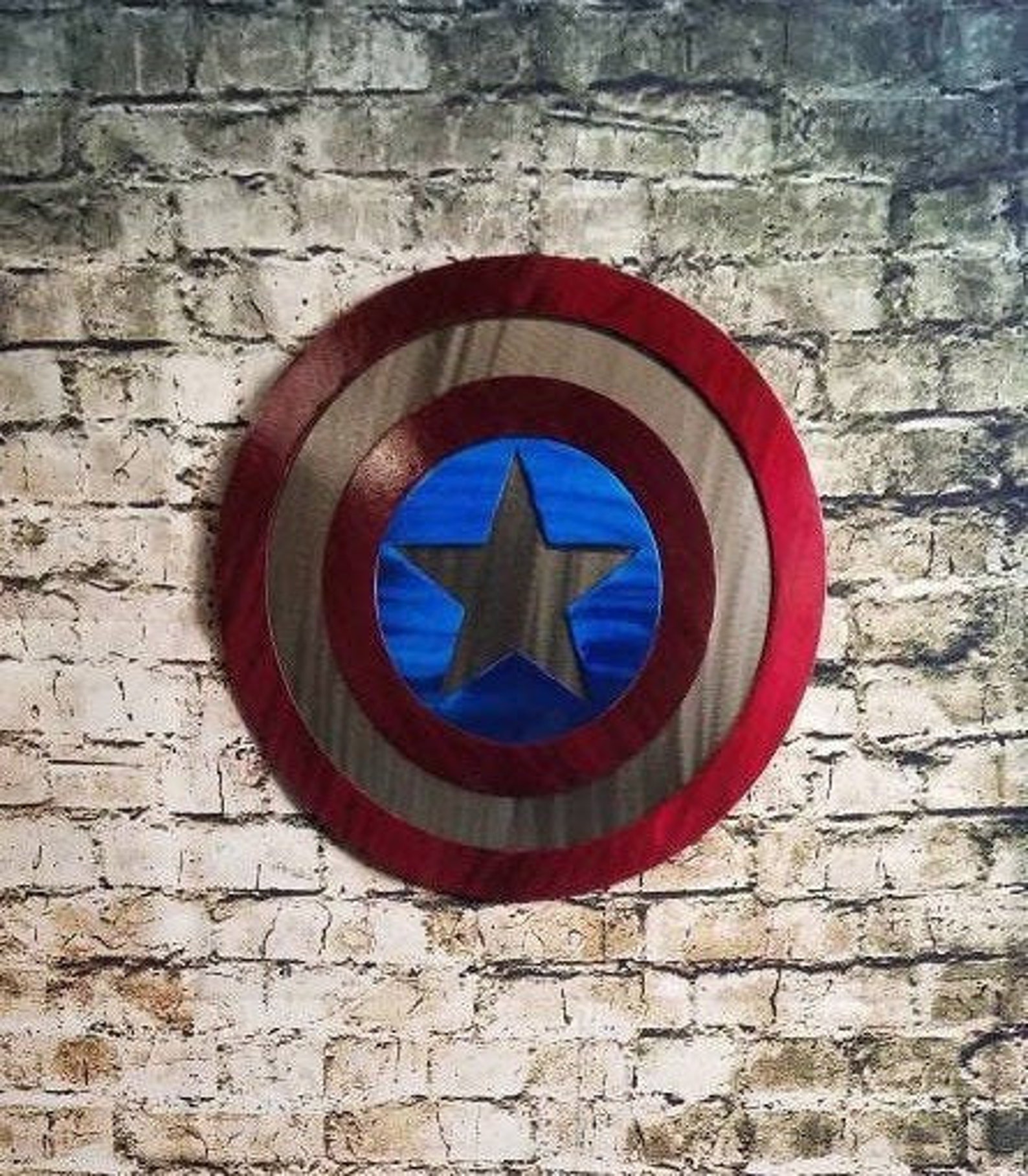 Captain America Shield Metal Wall Décor - Etsy