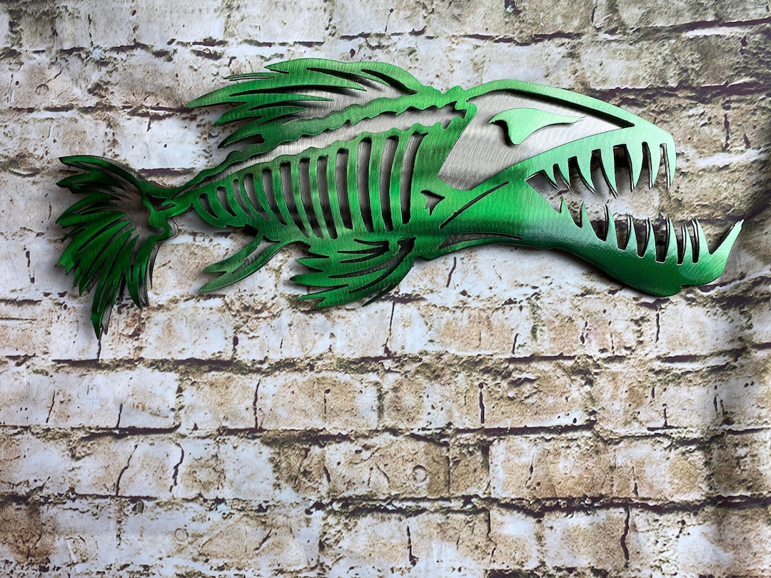 Barracuda Bone Fish Metal Wall Art, - Etsy