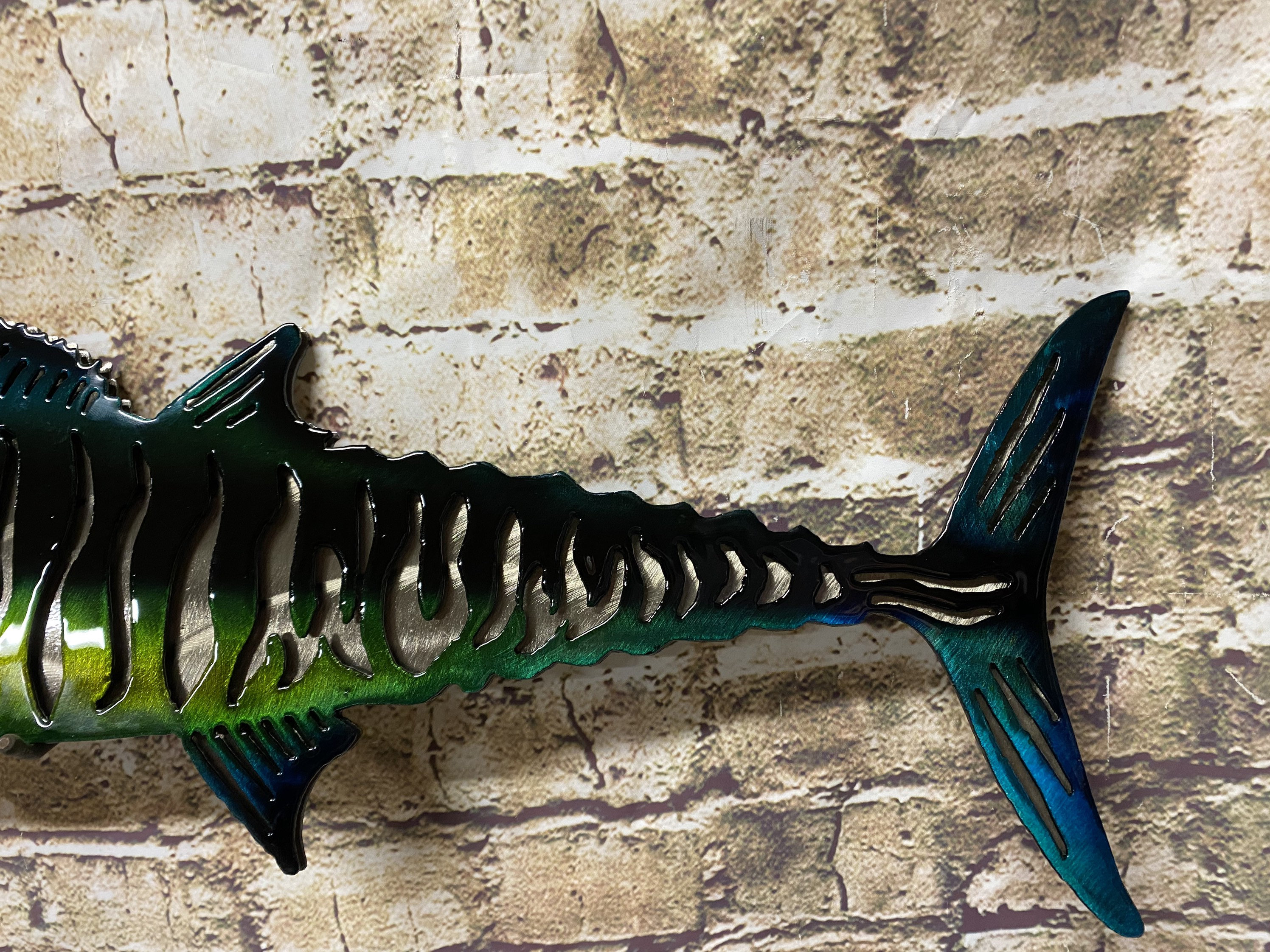 Wahoo Fish Metal Wall Art Trophy Fishing Deep Sea Fishing - Etsy