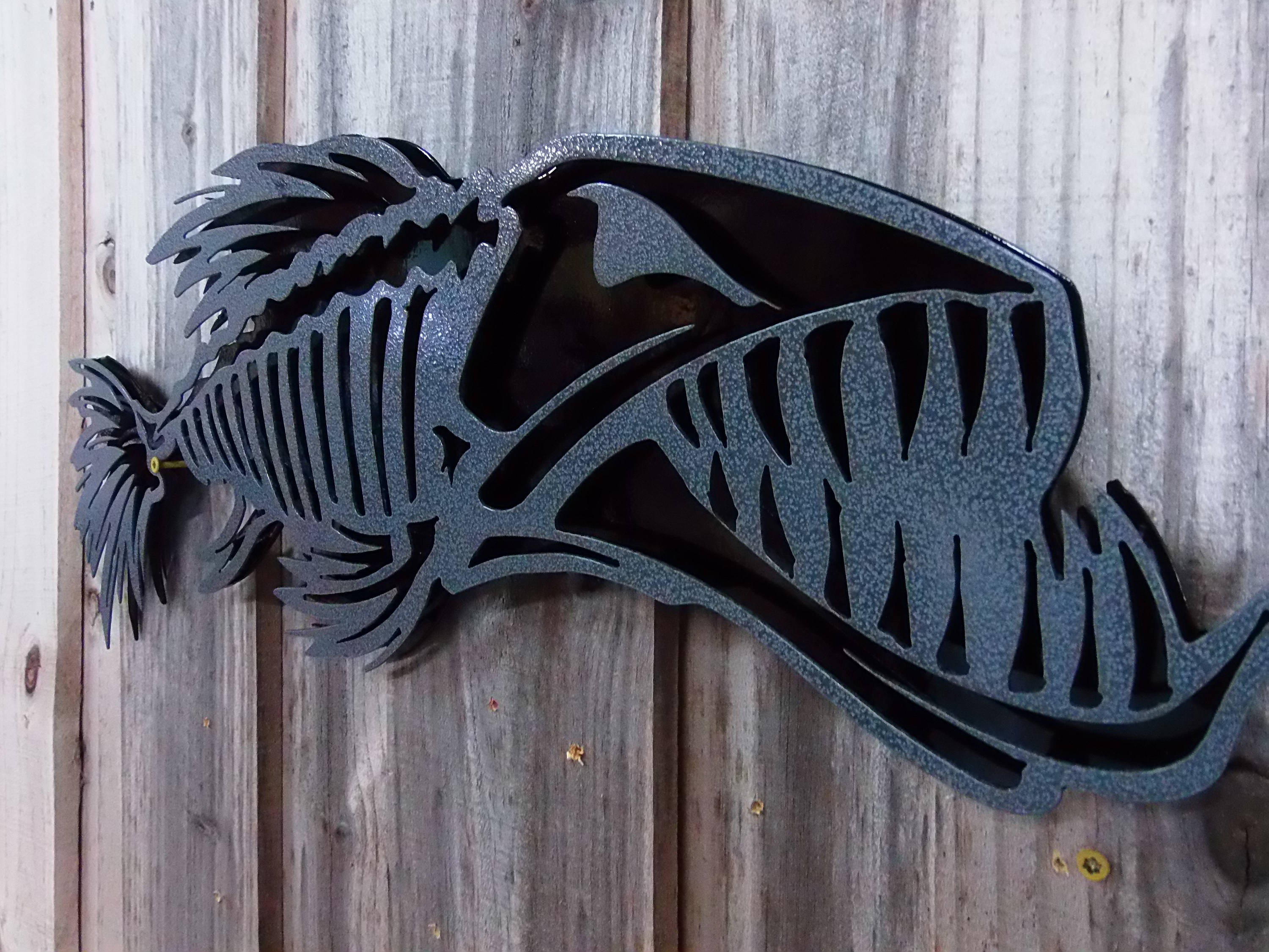 Barracuda Bone Fish Metal Wall Art - Etsy