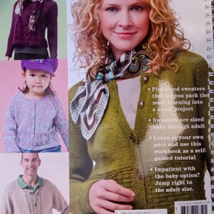 Annie's Knitting Cardigan Pattern Workbook HS#6 - Etsy