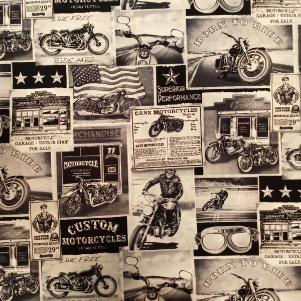 Motorcycle Fabric - Etsy