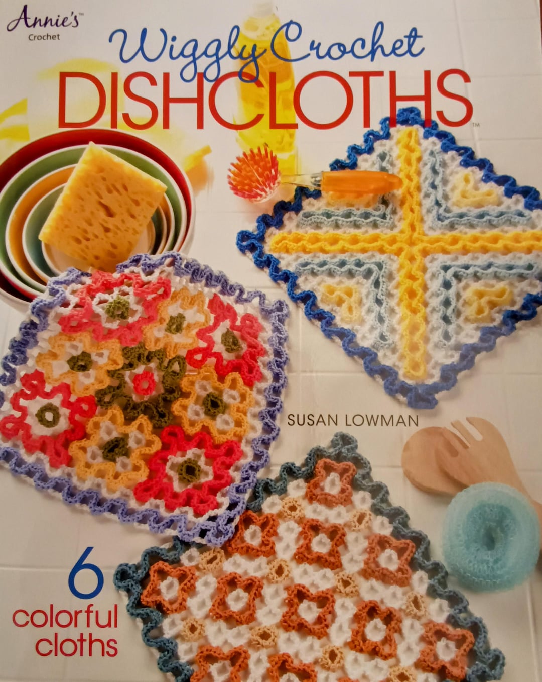 Wiggly Crochet Dishcloths Pattern Instructions Book HS#6 - Etsy