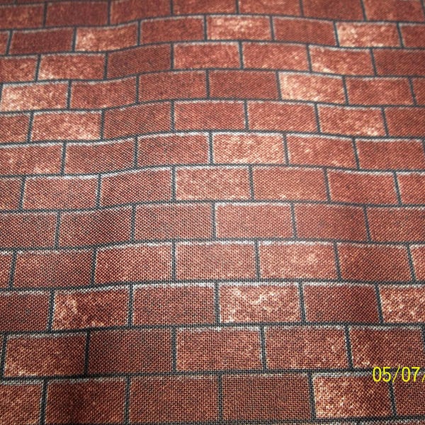 Brick Fabric - Etsy