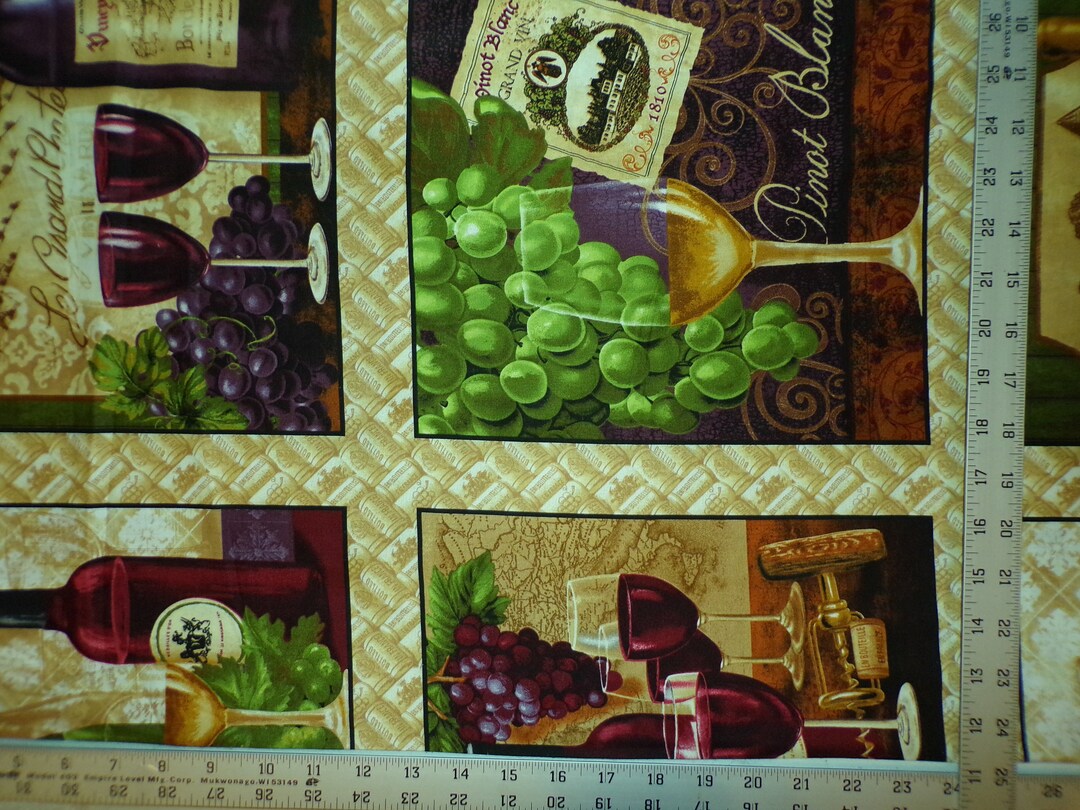 Vineyard Valley Wine 100% Cotton Fabric #503 - Etsy
