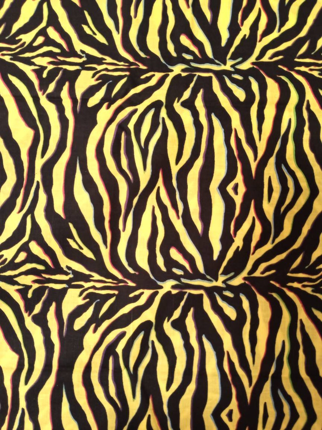 Colorful Tiger Print David Textiles 1 Yard 22" 100% Cotton Fabric CR ...