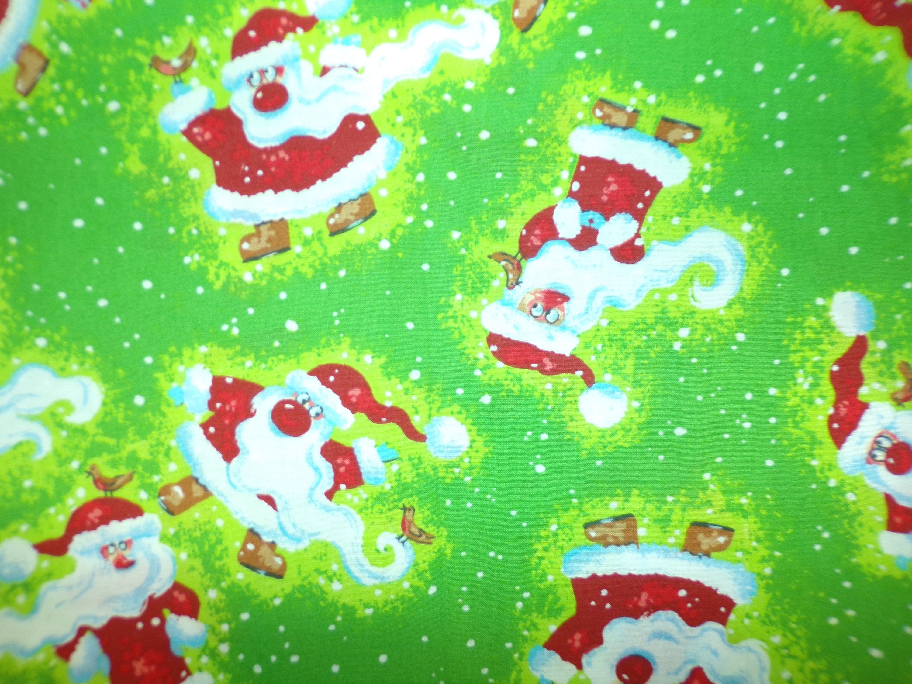 Tossed Red Nosed Santas 100% Cotton Fabric CR #10 - Etsy