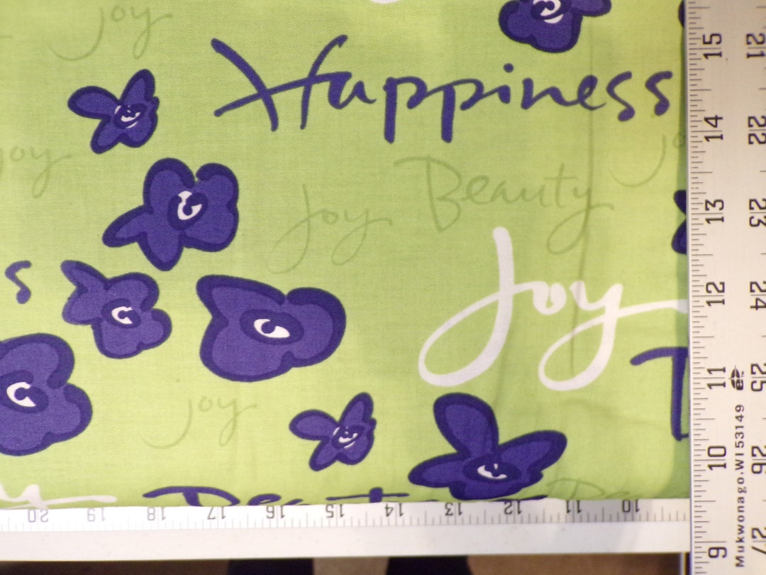 Happiness Kathy Davis 100% Cotton Fabric #407 - Etsy