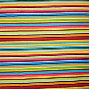 Vibrant Striped Mult Color 100% Cotton Fabric #613 - Etsy