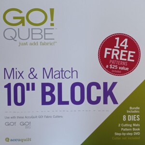 Accuquilt Go Qube Mix & Match 10 Block - Etsy