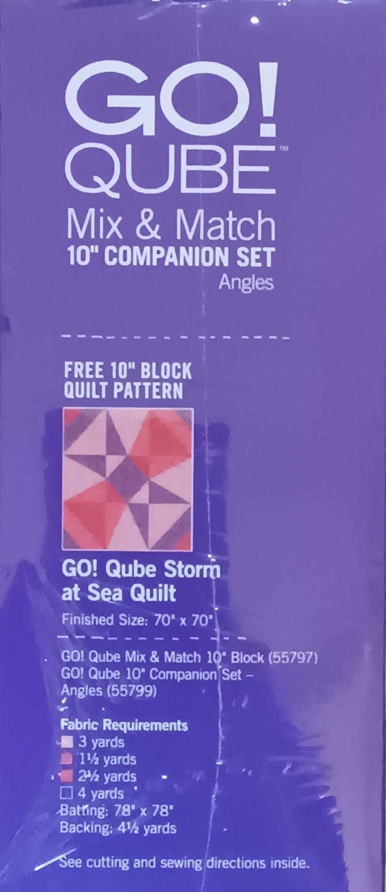 Accuquilt Go Qube Corners Companion Set Mix & Match 10" Block - Etsy