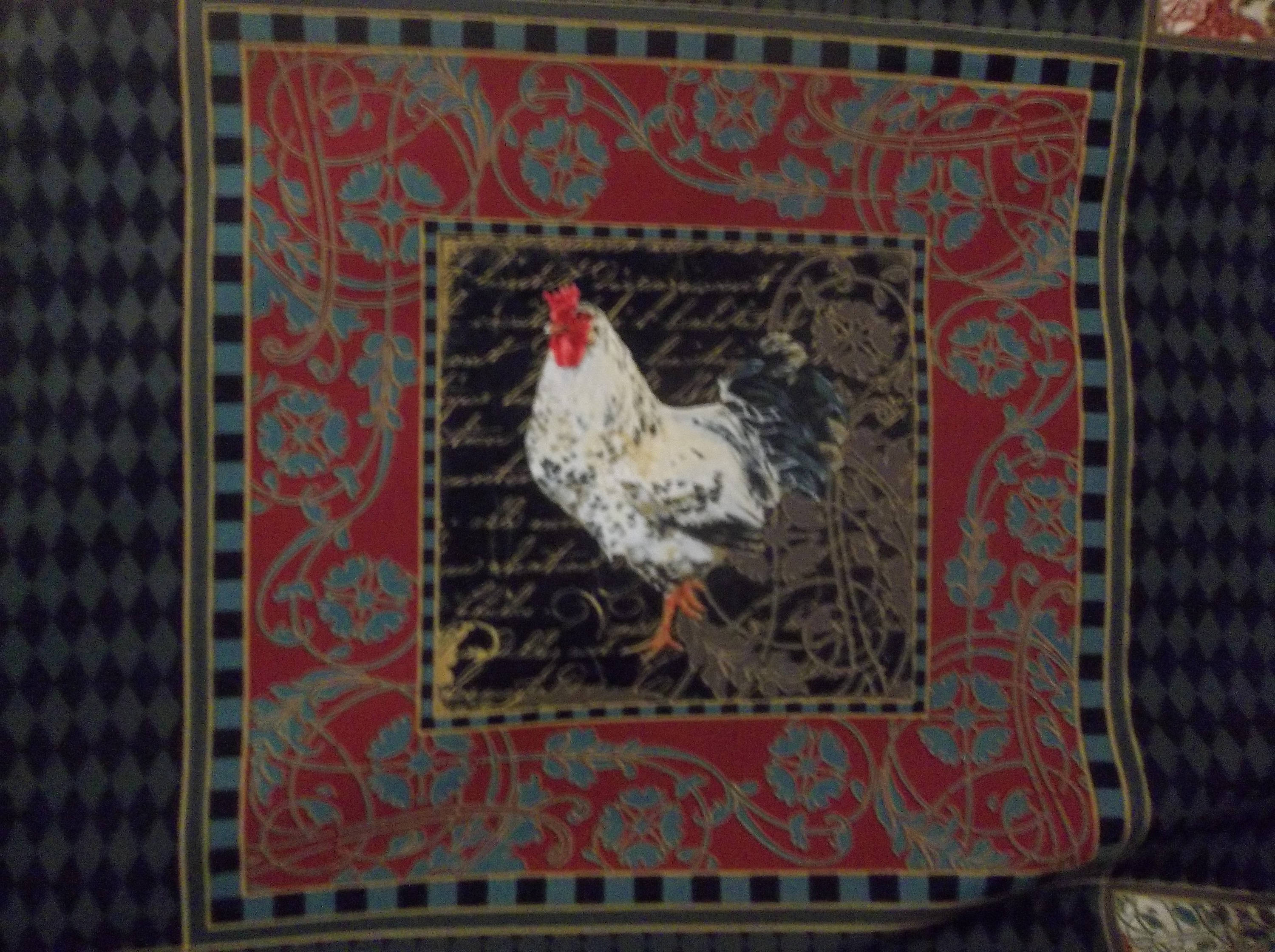 French Roosters Riley Blake Cotton Fabric 094 - Etsy