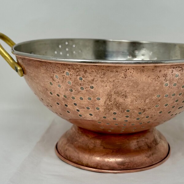 Copper Colander - Etsy