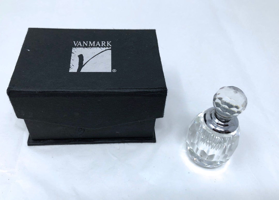 Vintage Vandermark Perfume Crystal Jar Bottle Glass Clear - Etsy
