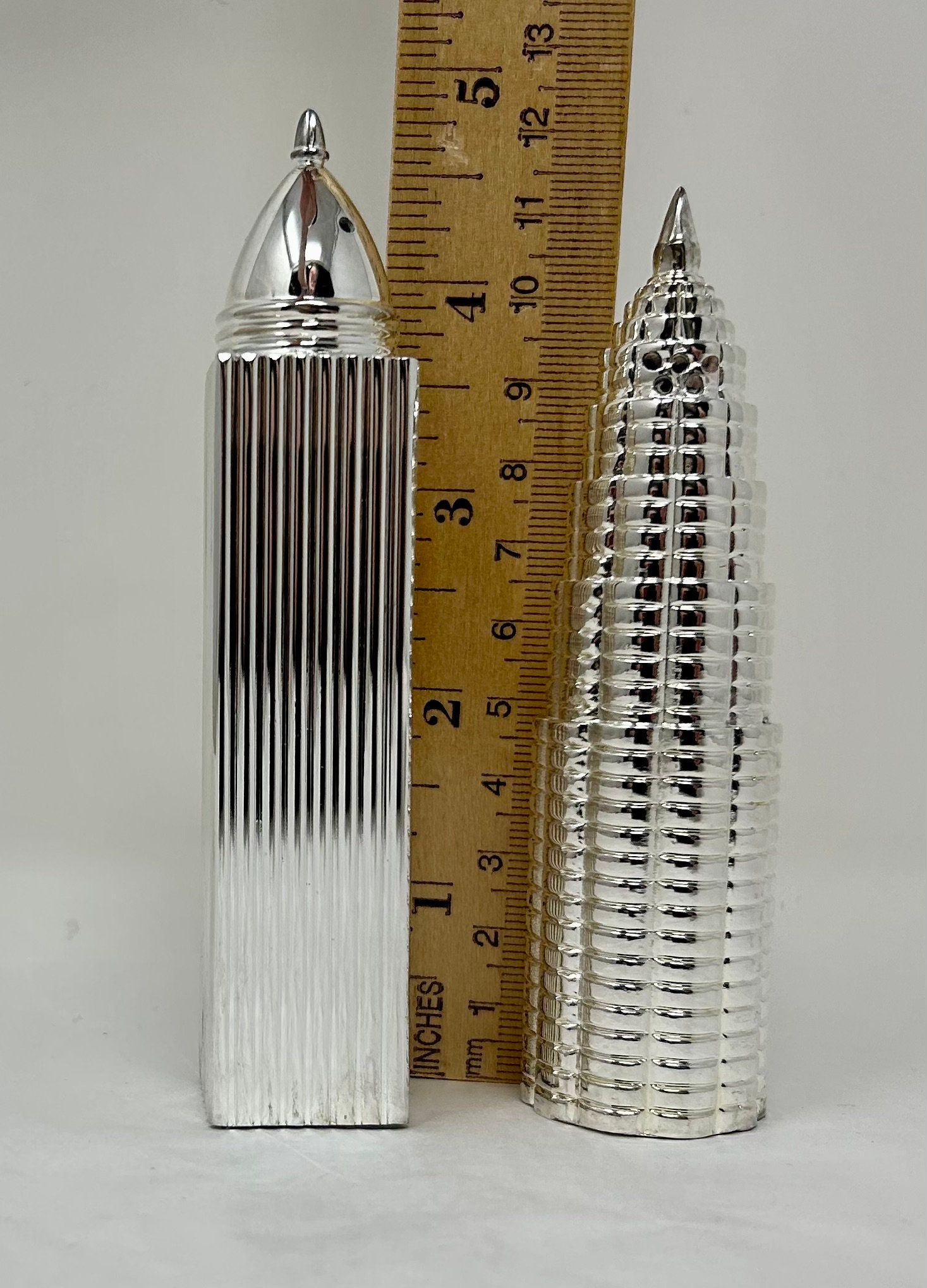 International Silver Company Skyscraper Salt Pepper Shakers Buildings ...