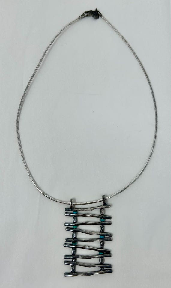vintage Beit Nir sterling silver modernist modern nec… - Gem