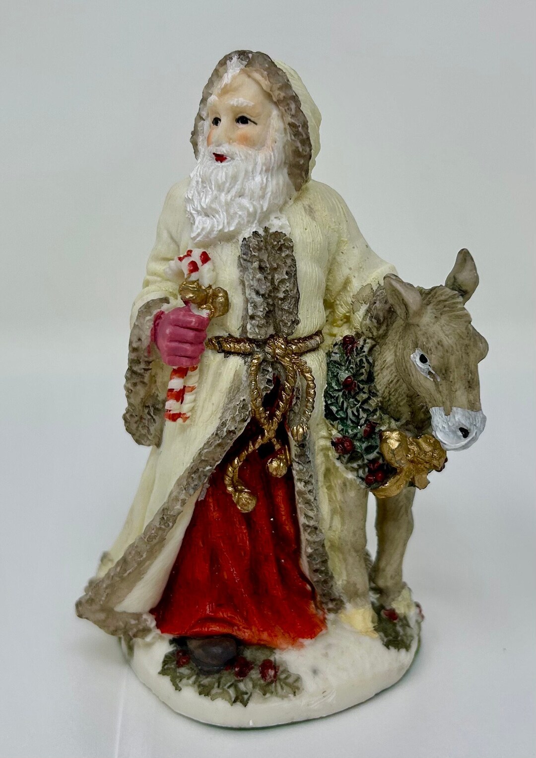 Vintage International Santa Figurine Switzerland Samichlaus 1993 Donkey ...