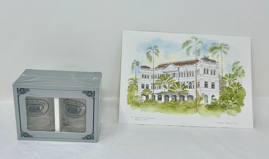 Vintage Raffles Hotel Singapore Art Print by Graham Byfield & Shot ...