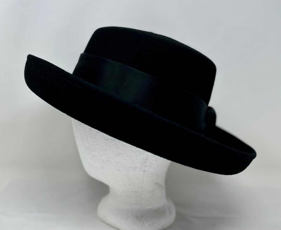 Vintage Bollman Wool Felt Black Ann Taylor Pelt #5923 Hat Rim - Etsy