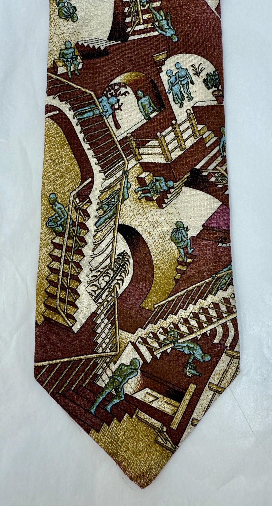 M.C. Escher Relativity Tie – Optical Illusion Necktie – the Art of ...