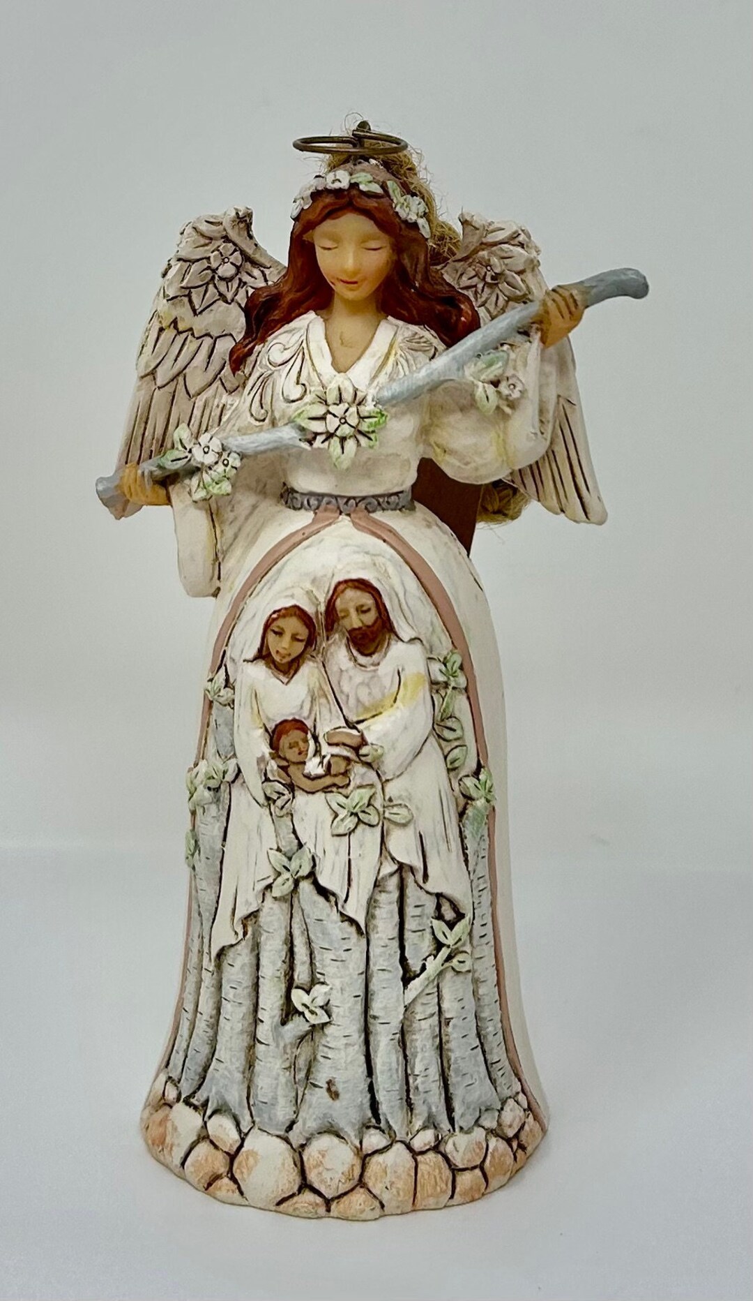 Jim Shore for Enesco Angel Ornament Heartwood Creek 5 Nativity Woodland ...