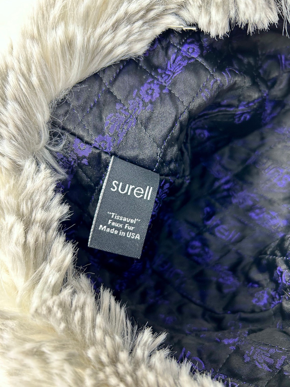Surell Faux Fur Hat Grey Gray "tissavel" - Etsy