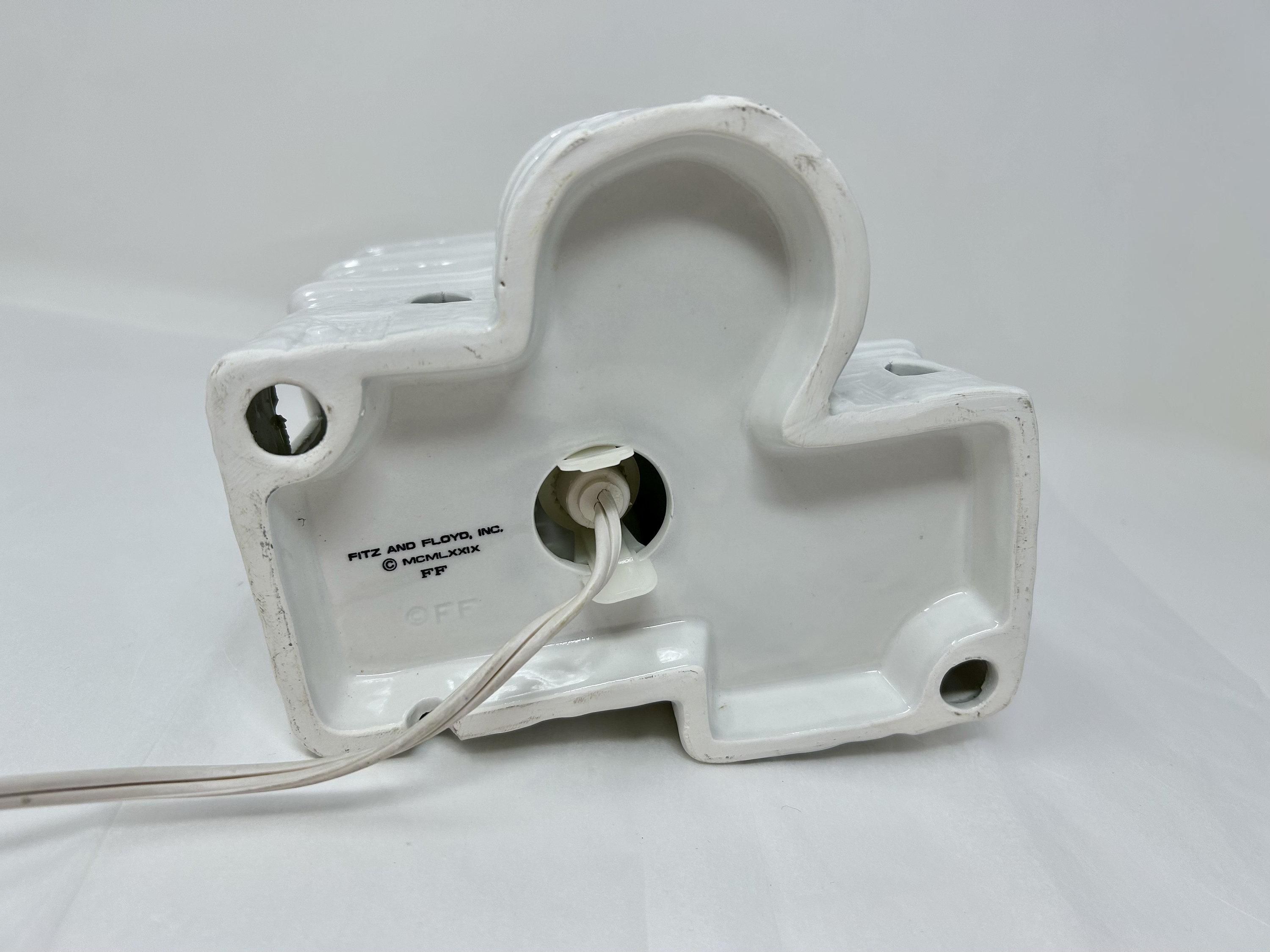 Fitz and Floyd Castle Light Fixture Lamp Night White Ceramic - Etsy