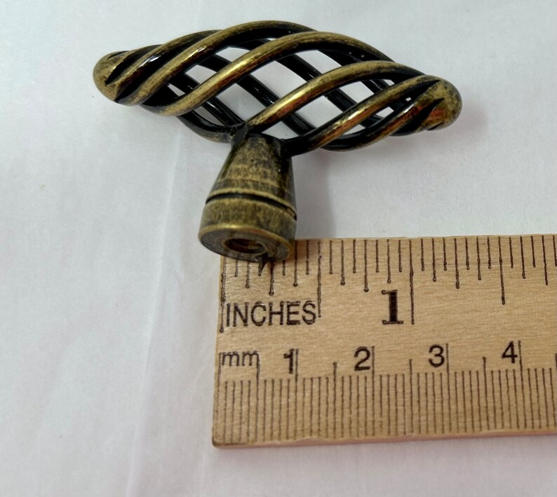 Spiral Bird Cage Drawer Handle Pull Knob Cabinet Brass - Etsy