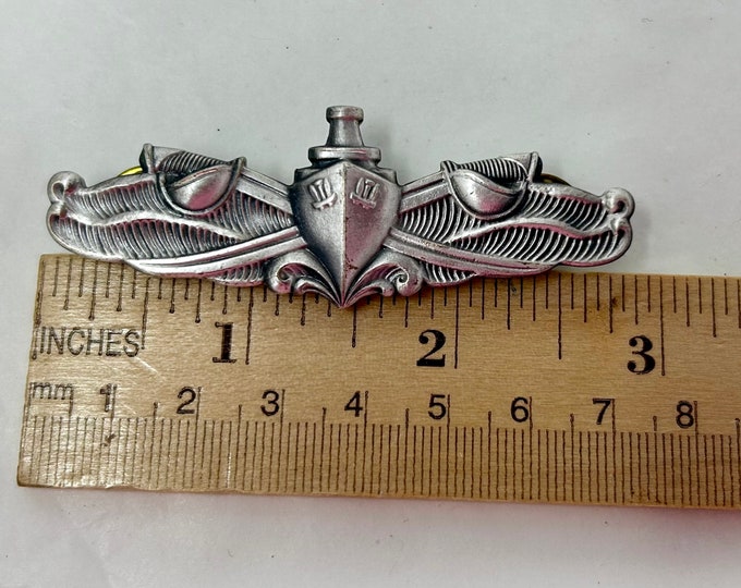 Vintage US USA Navy Ship Crossed Swords Scabbards Enlisted Surface ...