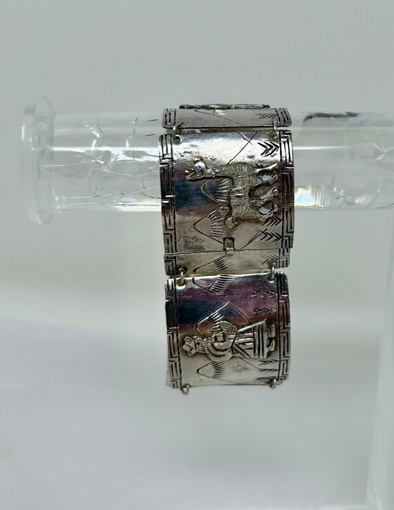 Vintage Peruvian Folk Art Sterling Silver Storyteller… - Gem