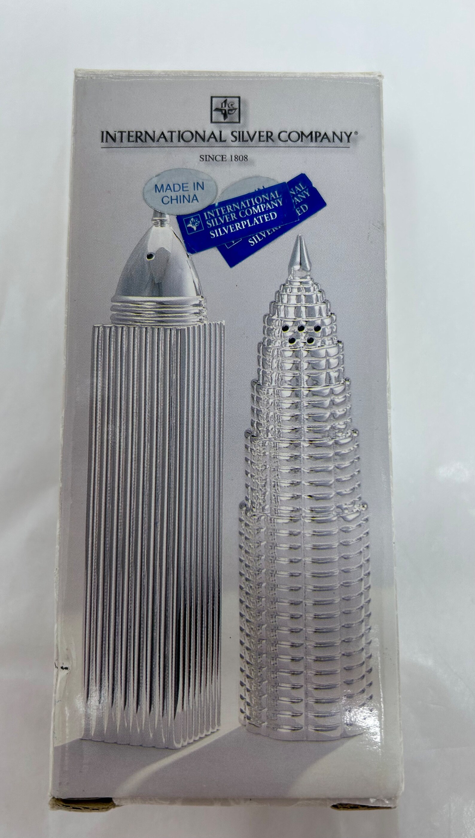 International Silver Company Skyscraper Salt Pepper Shakers Buildings ...
