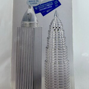 International Silver Company Skyscraper Salt Pepper Shakers Buildings ...