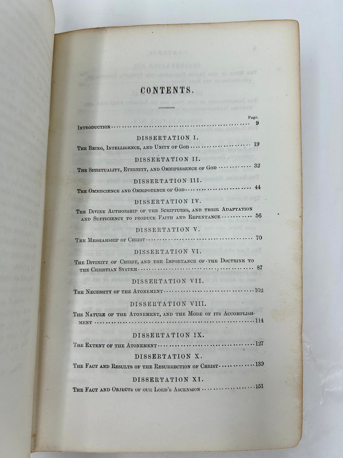Vintage Book 1854 Possible Theology Series of Dissertations of the ...