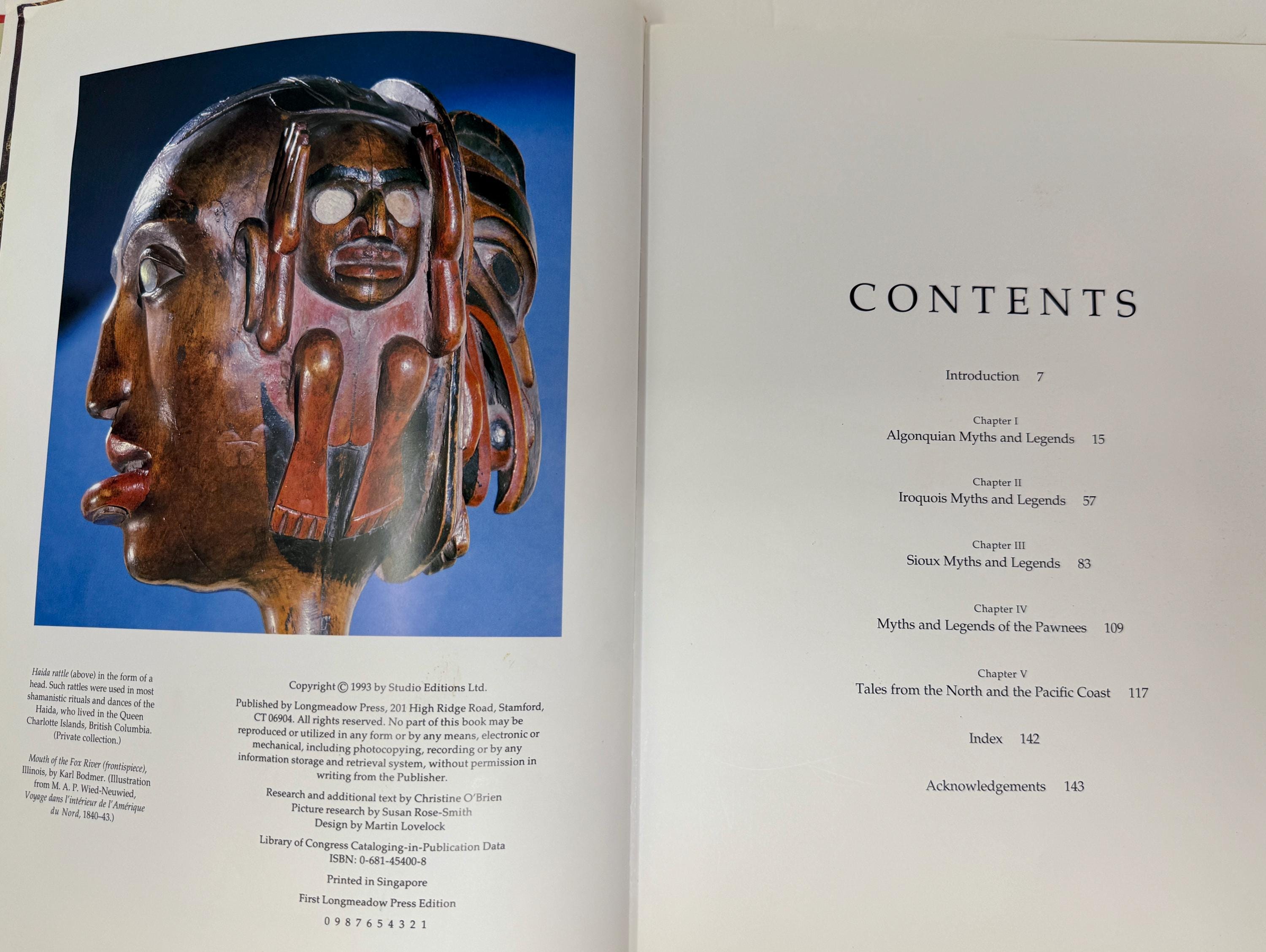 The Illustrated Guide to Native American Myths and Legends 1993 Lewis ...