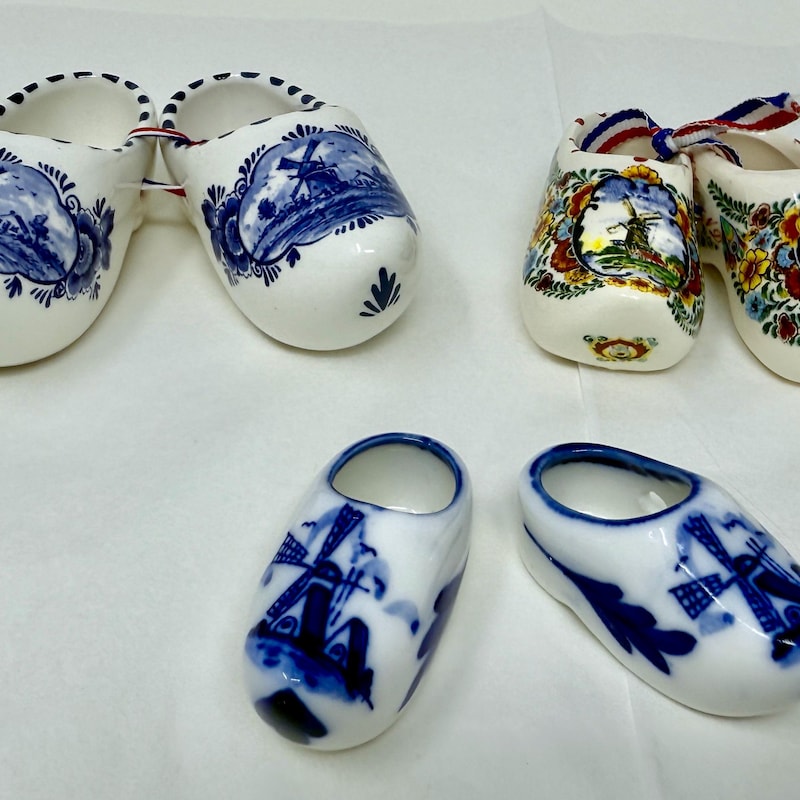 Delft Ceramic Clog Shoe - Etsy