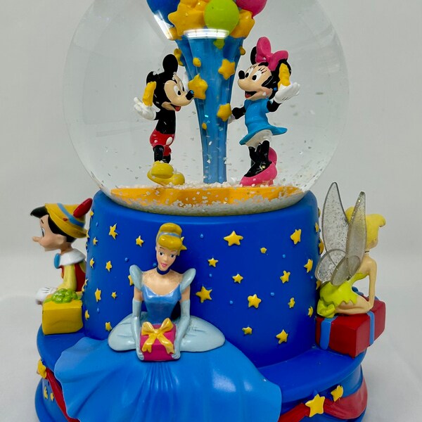 Mickey and Minnie Mouse Snow Globe - Etsy