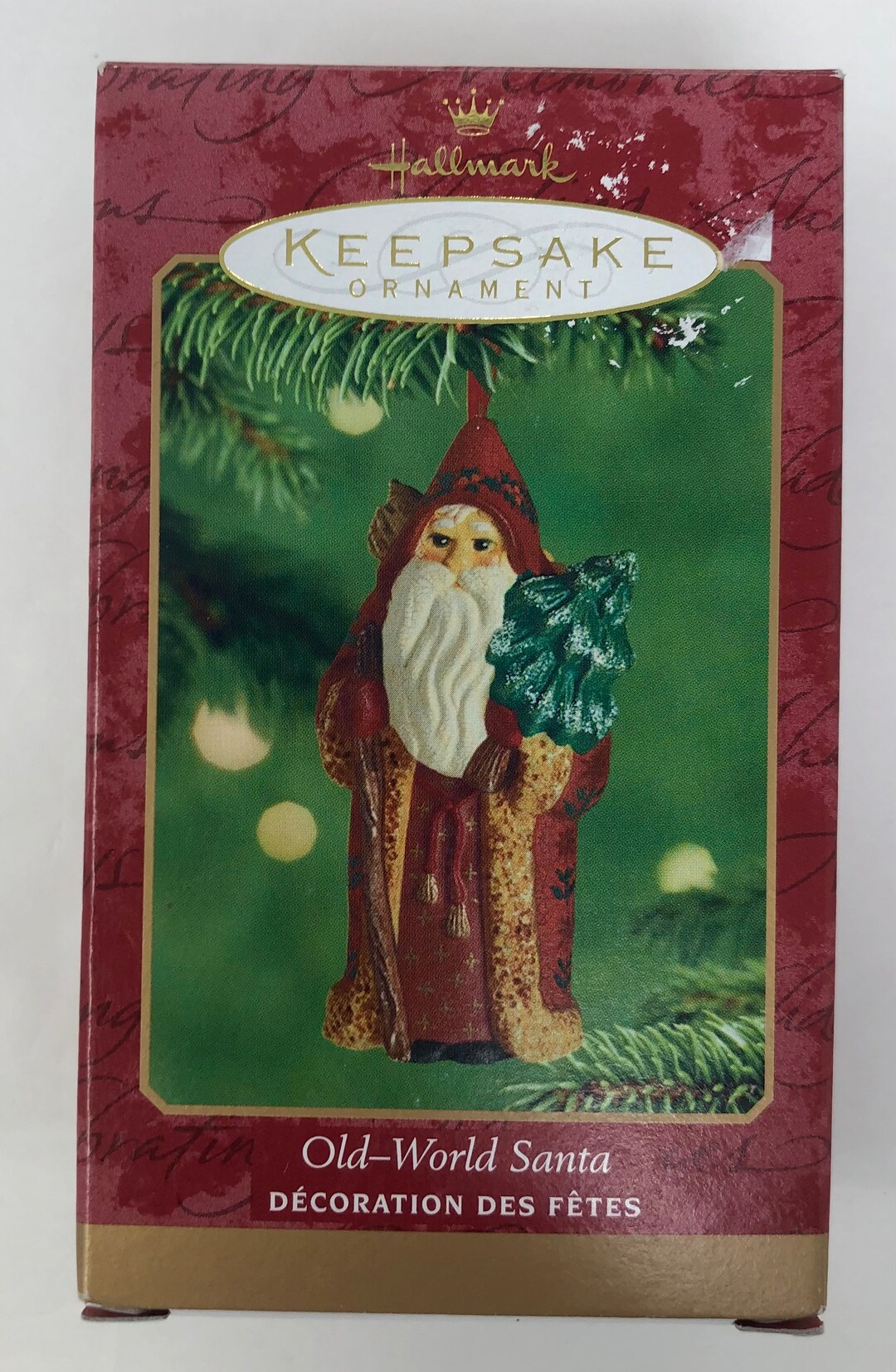 Hallmark Keepsake 2001 Santa Ornament Old-world Santa Chalkware Resin ...
