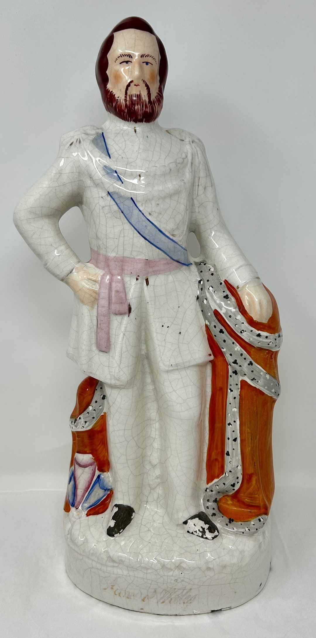 Vintage Authentic 1865 "prince of Wales" Staffordshire Figurine 17.75 ...