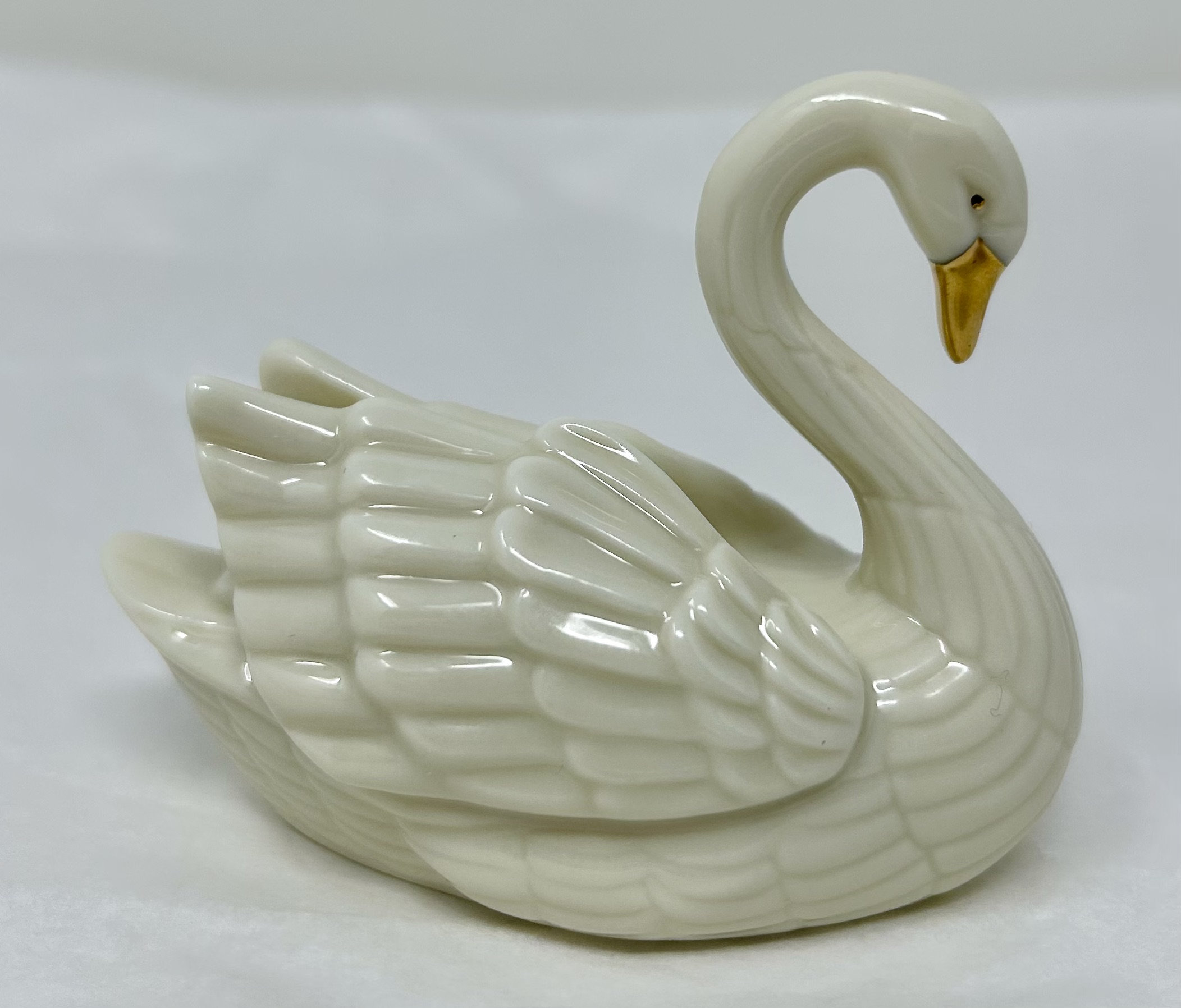 Lenox Swan Figurine Ivory and Gold China Place Card Holder - Etsy