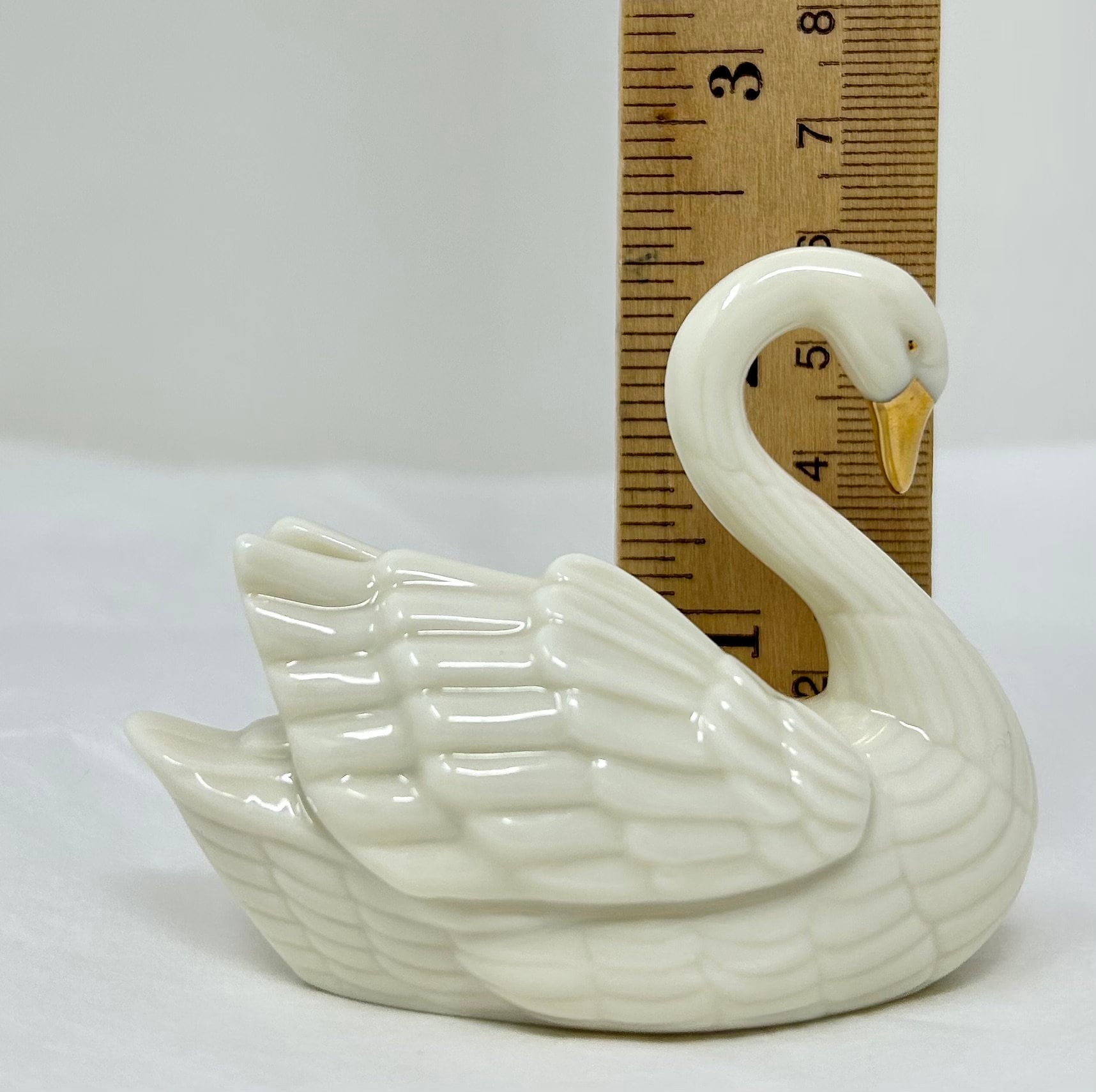 Lenox Swan Figurine Ivory and Gold China Place Card Holder - Etsy