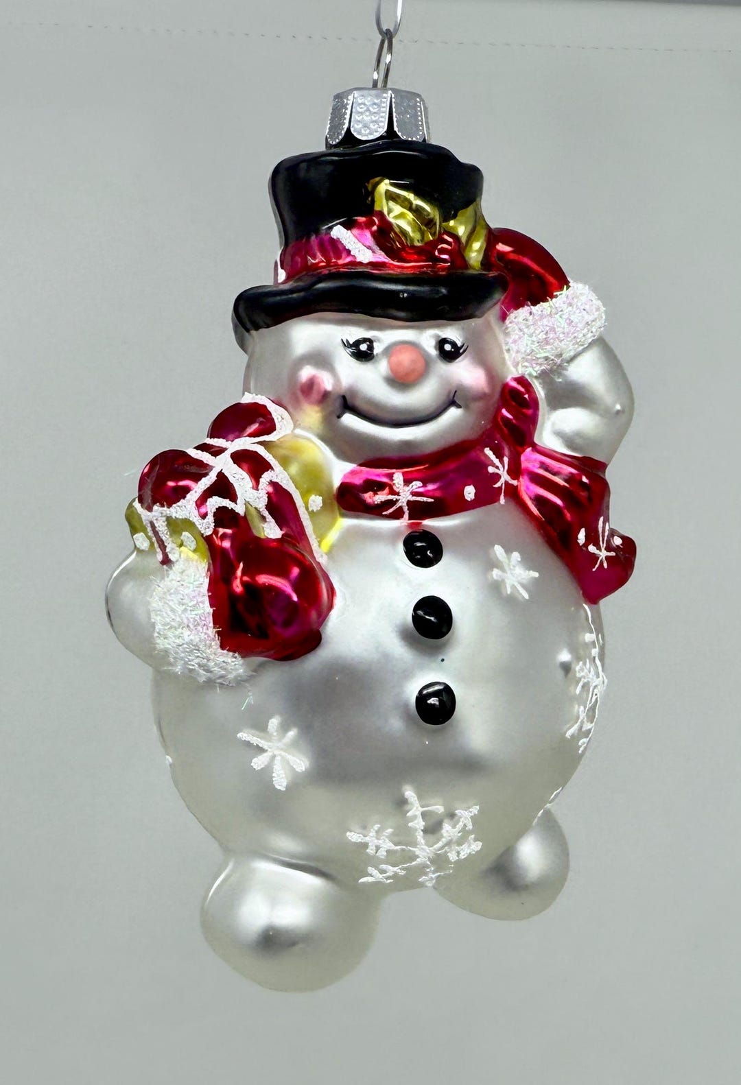 Jay Strongwater for Radko – Snowman With Stacked Presents Ornament ...